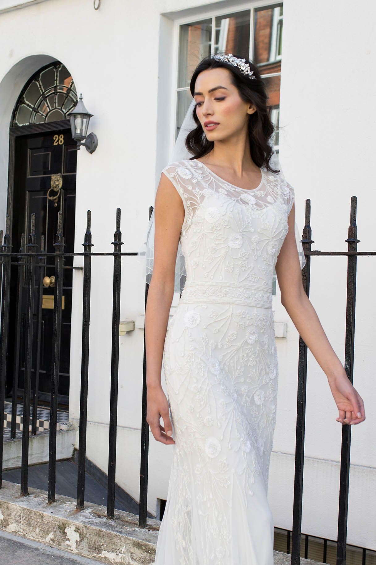 Beaded Alice Ivory Bridal Gown - Raishma